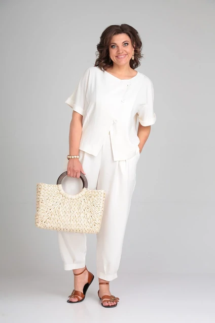 *Костюм брючный 1337-1 молоко Michel Chic купить в интернет магазине Велесмода